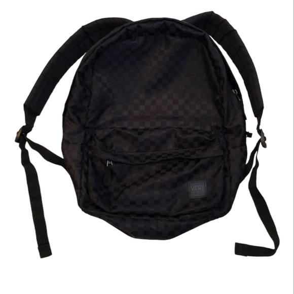Vans | Bags | Vans Backpack Black Checked | Poshmark
